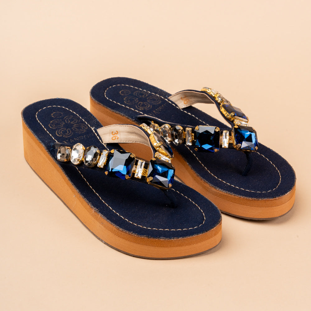 Persian Chill Embellished Platform Slippers – Vanson - Shop Footwear ...